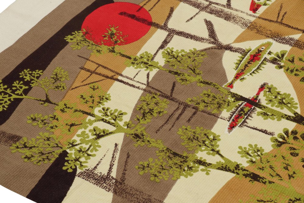 Vintage Calypso Pictorial Tapestry by René Fumeron for sale at Pamono