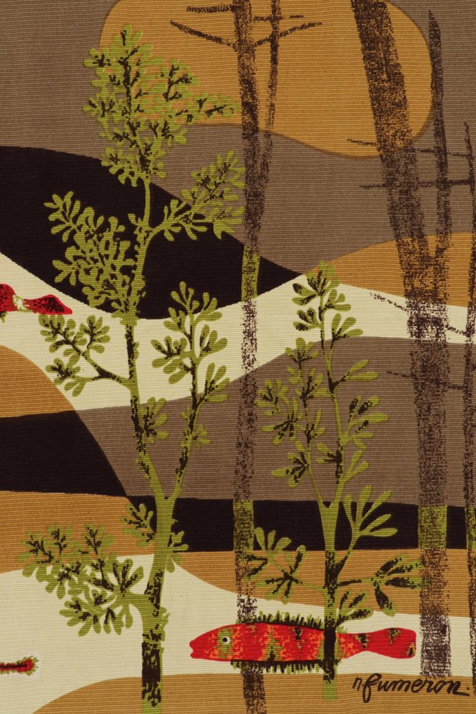 Vintage Calypso Pictorial Tapestry by René Fumeron for sale at Pamono