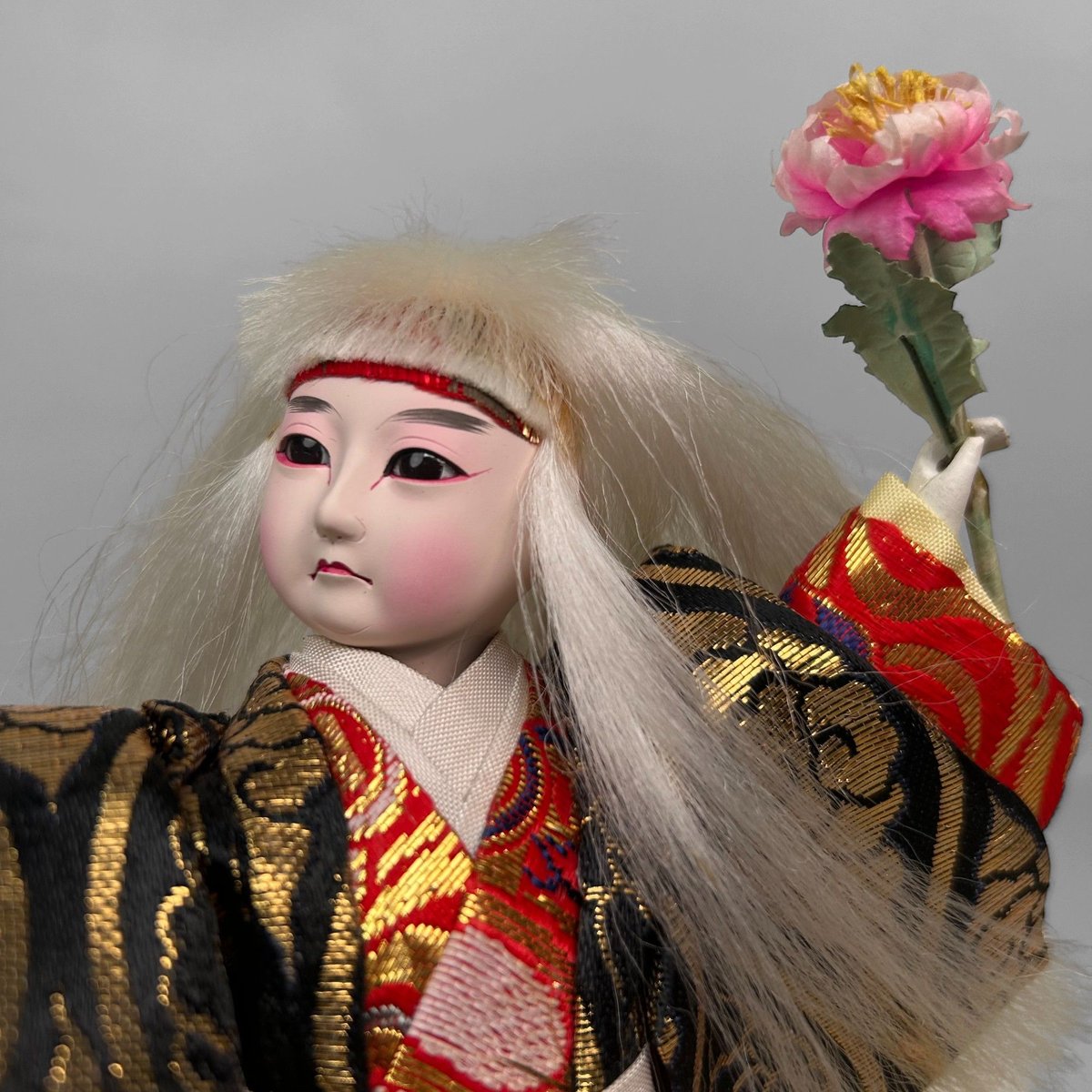 Mid-Century Kagamijishi Kabuki Doll, Japan, 1950s-1970s for sale at Pamono