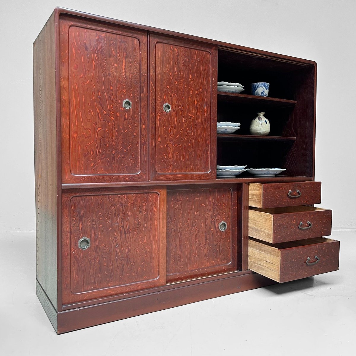 Mid-Century Japanese Cha Tansu Tea Cabinet, 1950s for sale at Pamono