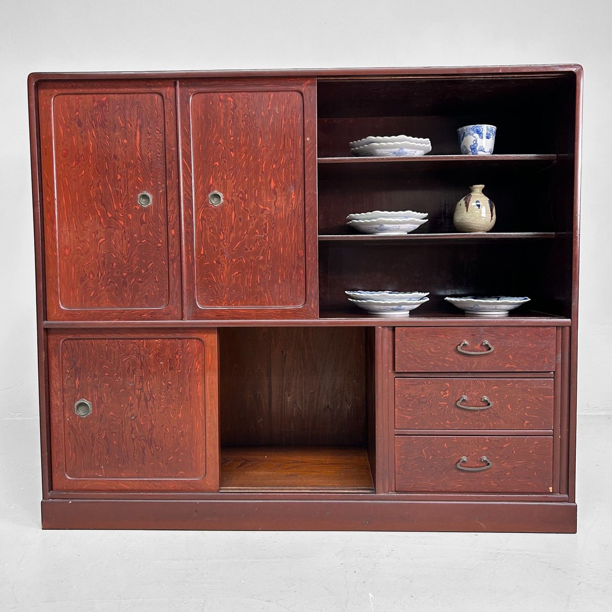 Mid-Century Japanese Cha Tansu Tea Cabinet, 1950s for sale at Pamono