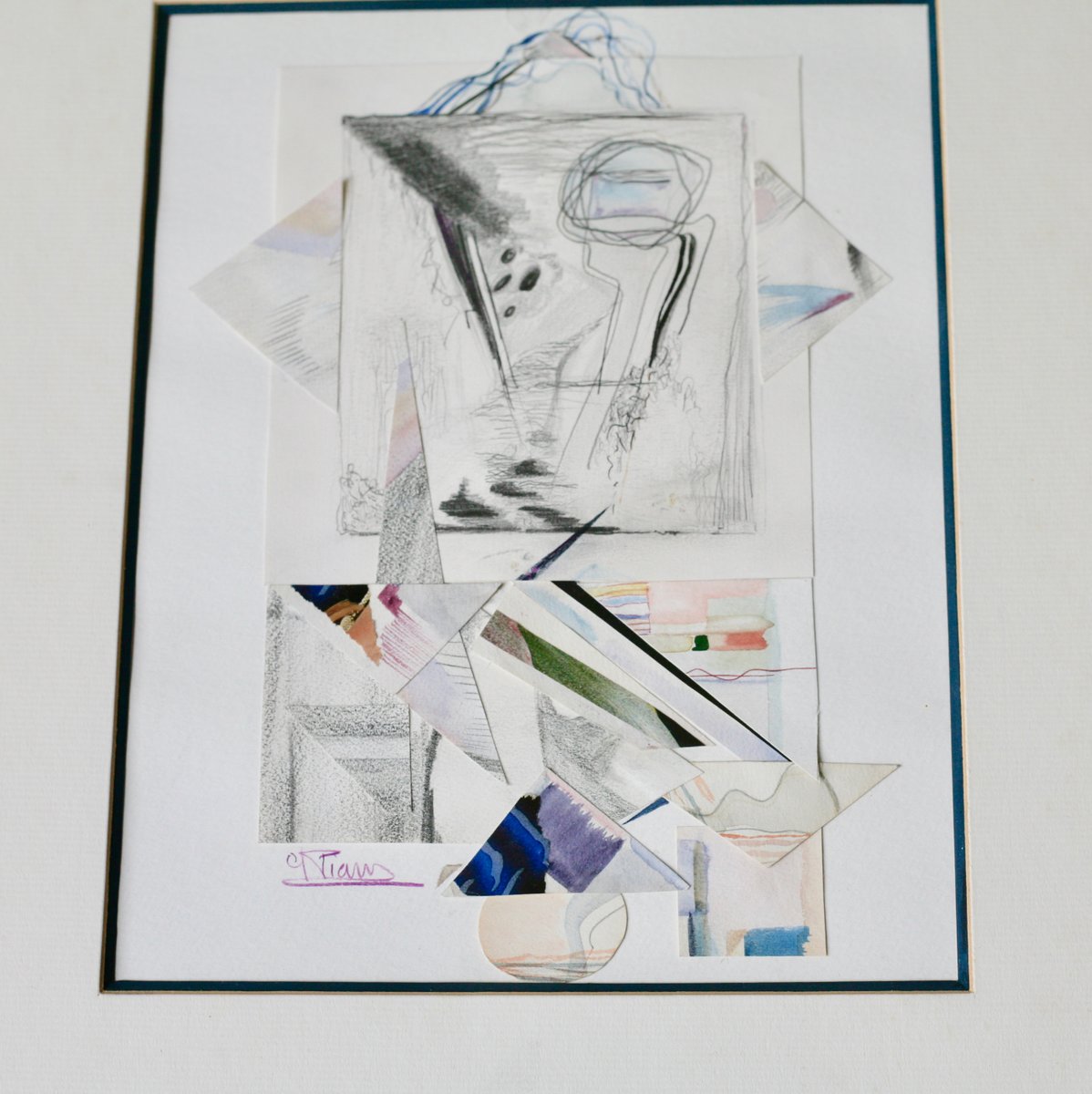 Composition, 1980s, Paper Collage for sale at Pamono