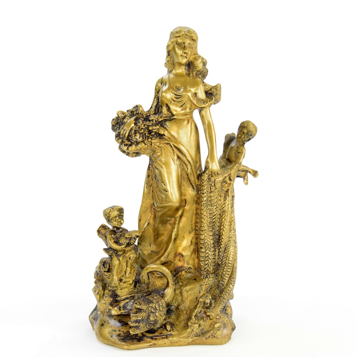 Louis Vidal, Statue of the Goddess Abundantia, 1800s, Bronze for sale ...