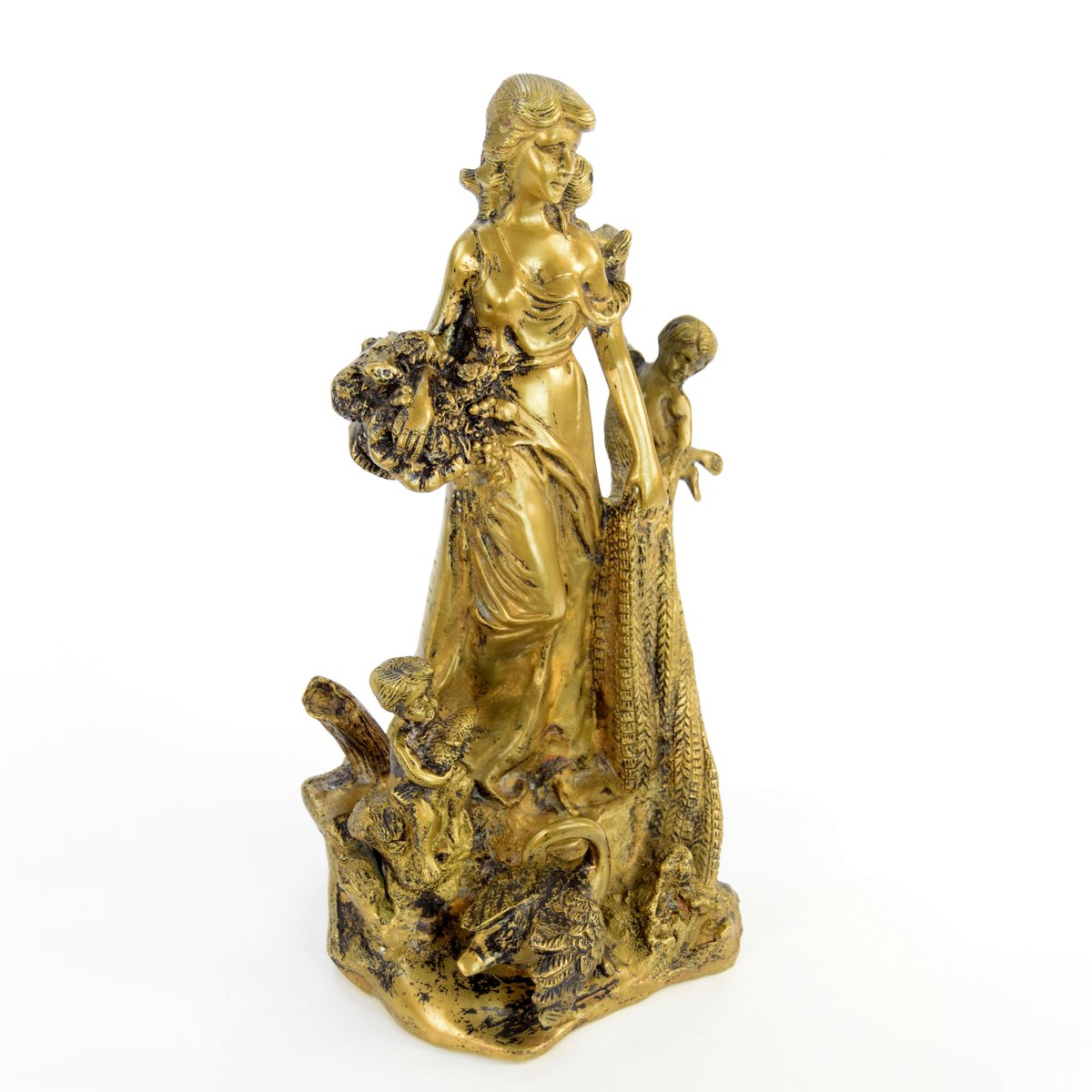 Louis Vidal, Statue of the Goddess Abundantia, 1800s, Bronze for sale ...