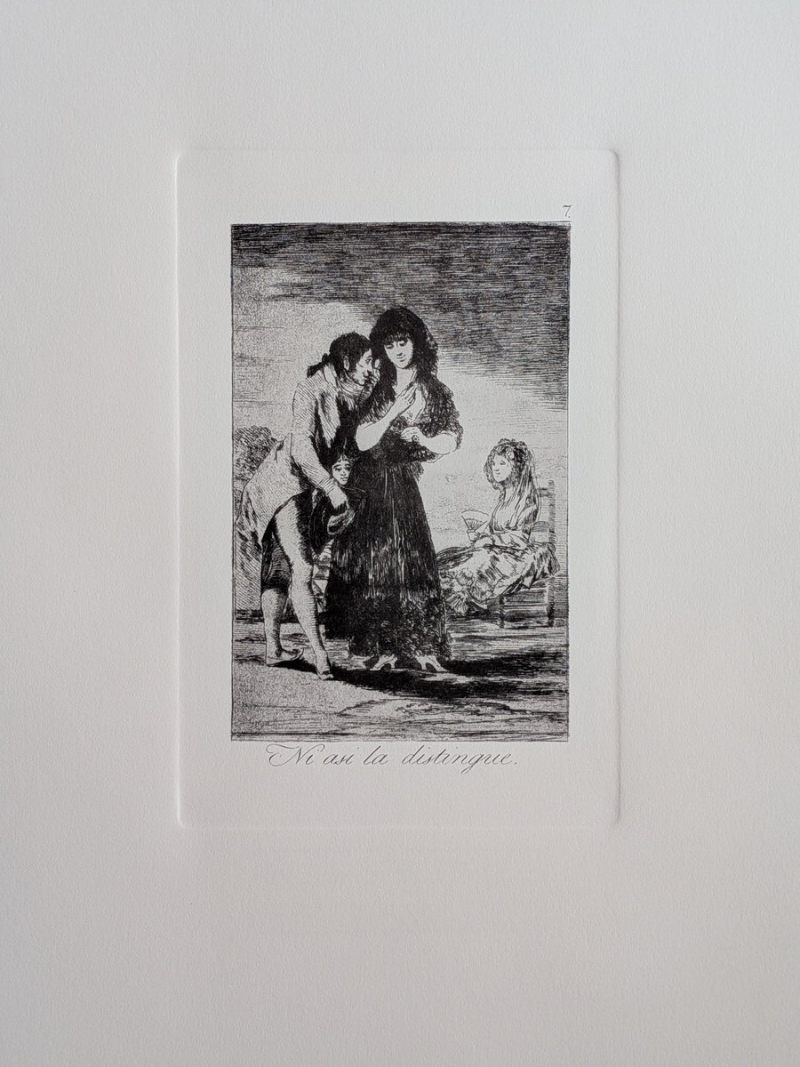 Francisco de Goya, Los Caprichos, Plate 7, Etching for sale at Pamono
