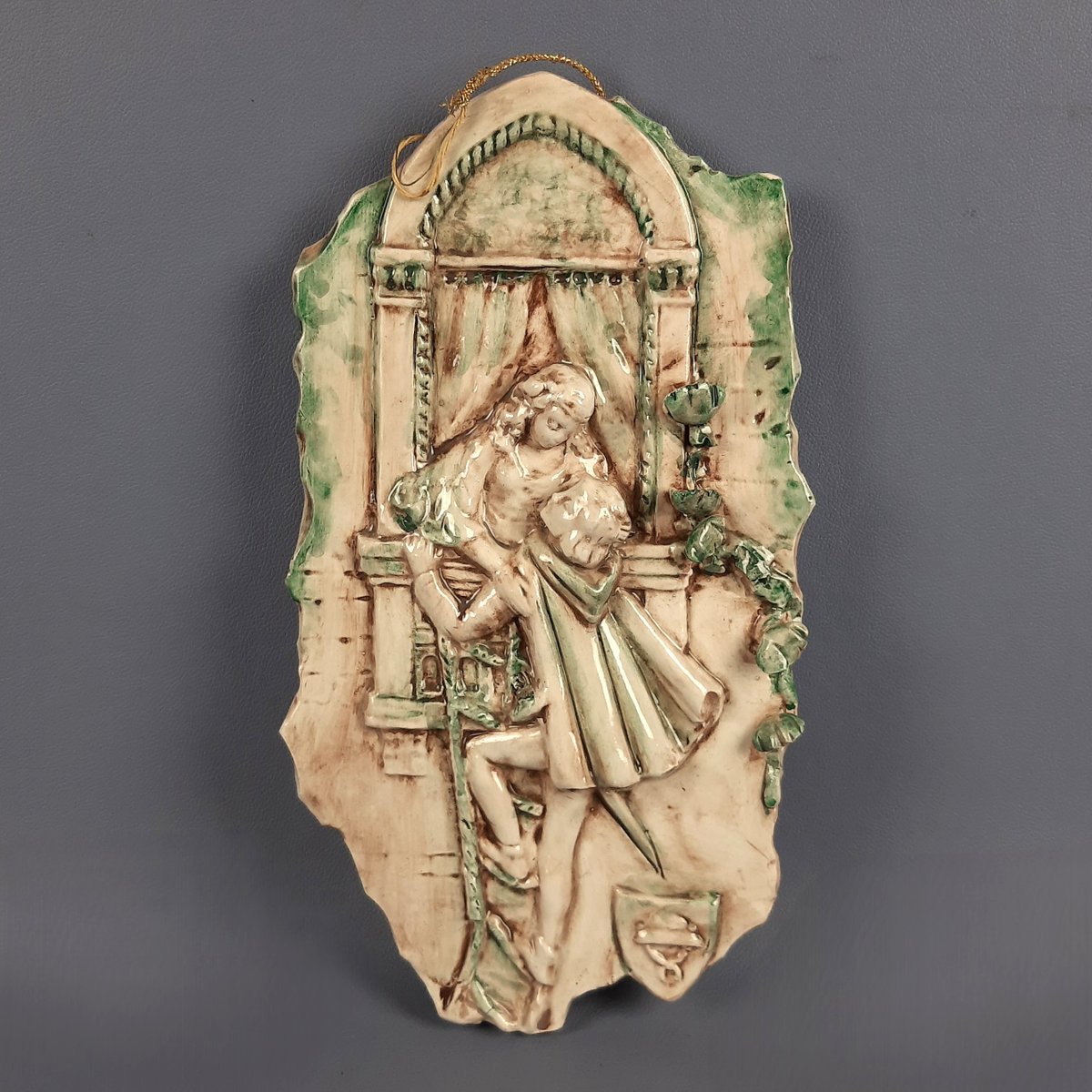 Vintage High Relief Ceramic Sculpture of Romeo and Juliet by Tosin ...