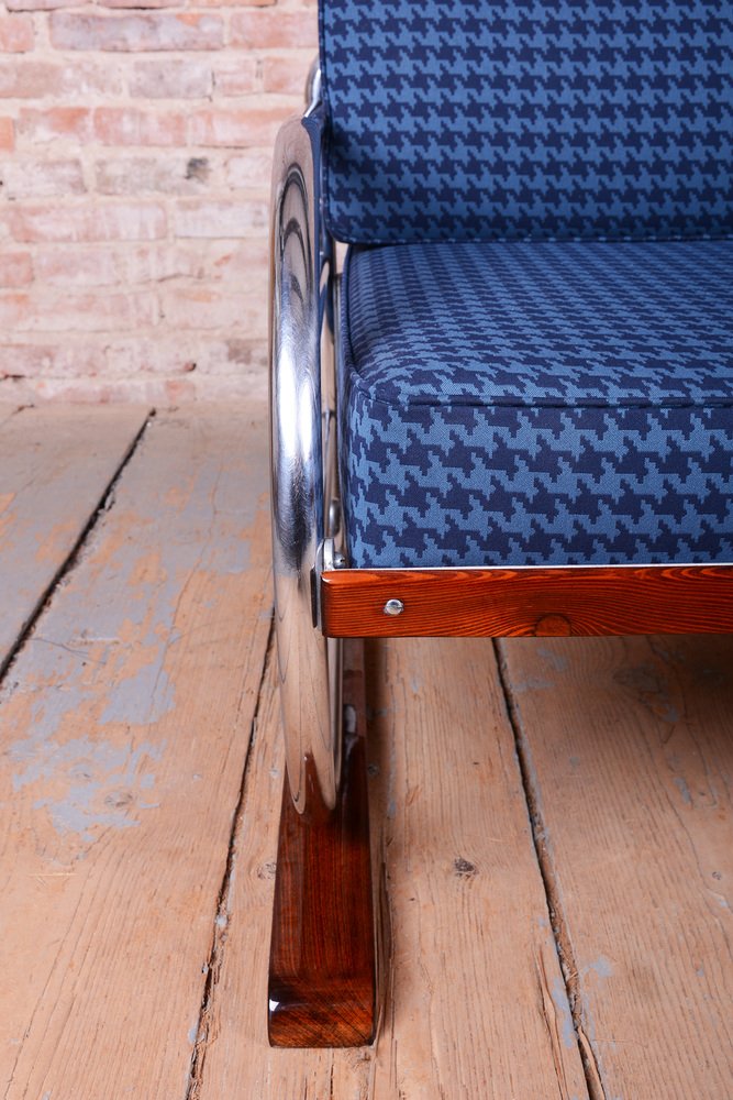 Tschechisches Bauhaus Sofa aus Chrom & Buche, Robert Slezak ...