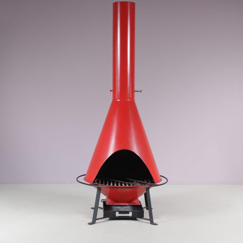 Fire Hood Wood Burner Fireplace, 1970 for sale at Pamono