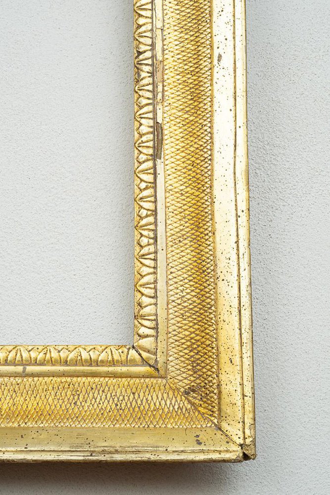 Antique Neapolitan Empire Frame in Gilded and Carved Wood, Early 19th ...