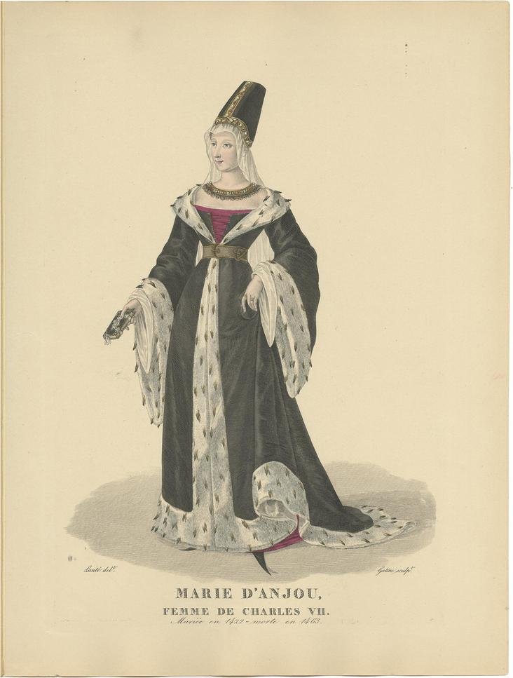 After Louis-Marie Lanté, Marie d'Anjou, Queen of France Historical ...