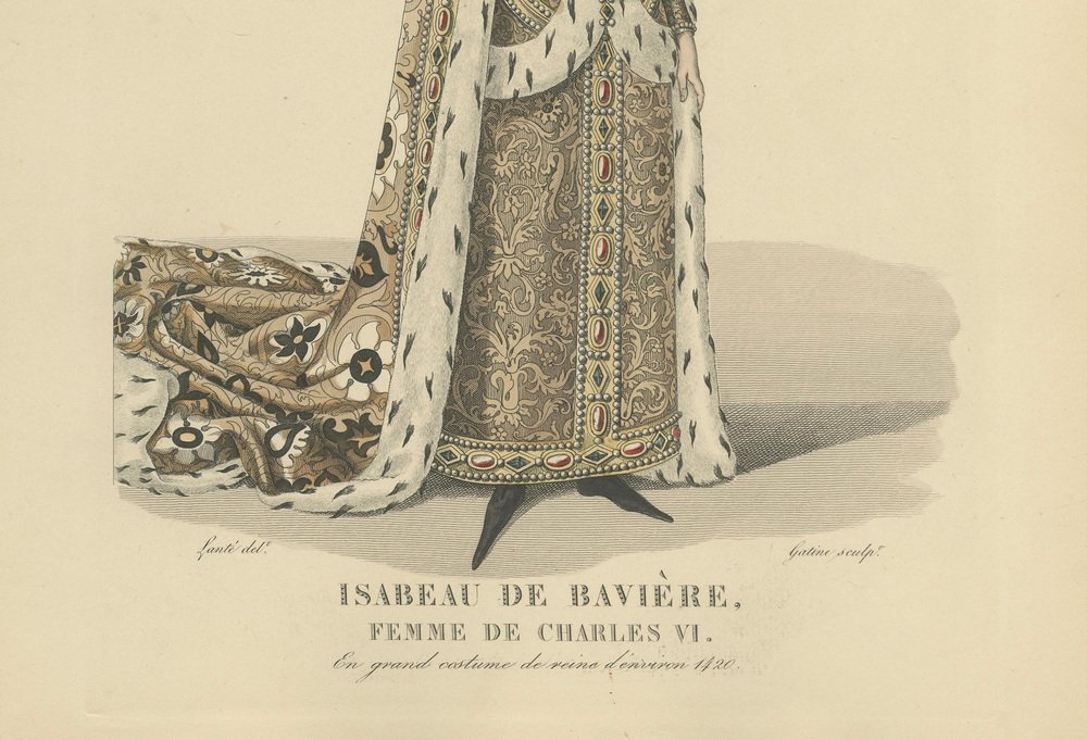 After Louis-Marie Lanté, Portrait of Isabeau of Bavaria, Queen of ...