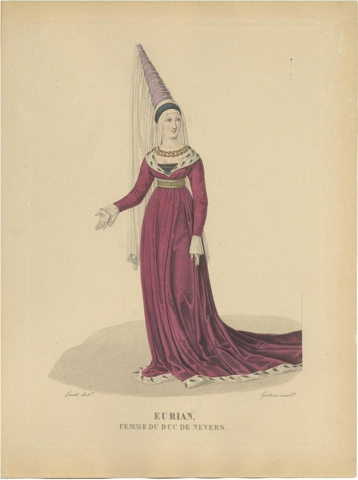 After Louis-Marie Lanté, Portrait of Eurian, Wife of the Duke of Nevers ...