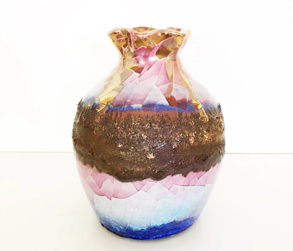 Ceramic Sculpture Vase by Claudio Pulli, 1960s for sale at Pamono