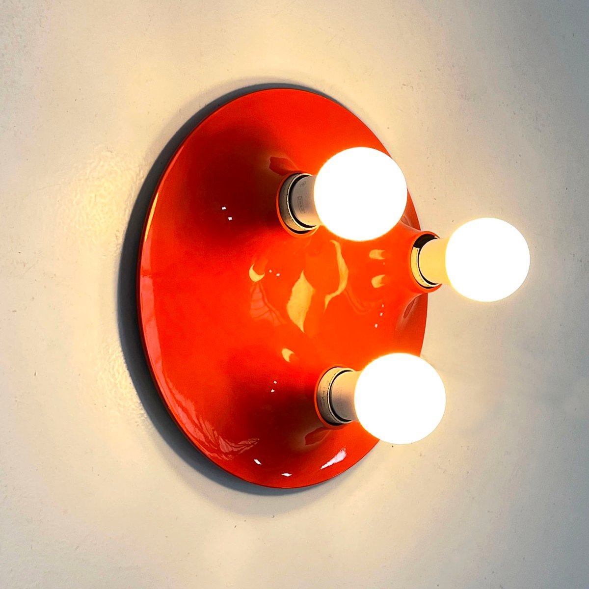 Red Triteti Wall Lamp by Vico Magistretti for Artemide, 1970s for sale ...