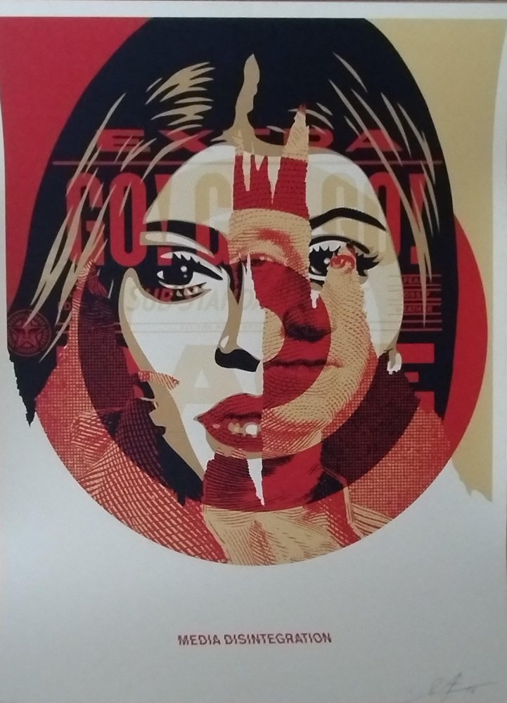 Shepard Fairey (Obey), Media Target, 2016, Screenprint for sale at Pamono
