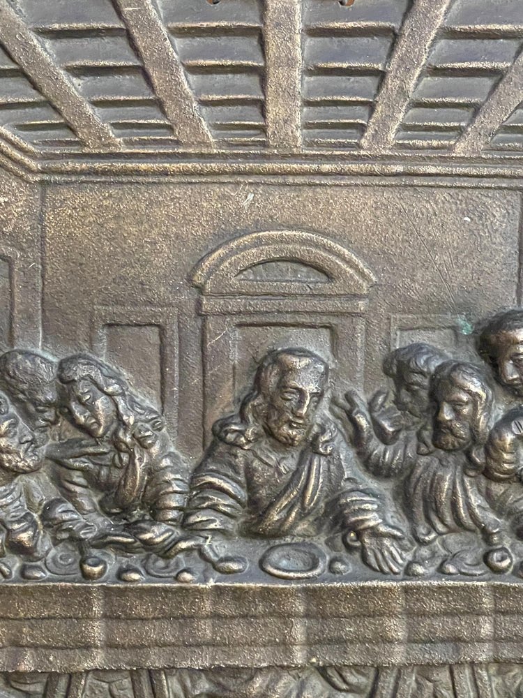 Bas-Relief Bronze Plaque of Last Supper, Late 19th Century for sale at ...