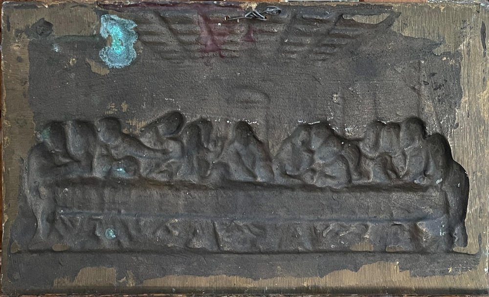 Bas-Relief Bronze Plaque of Last Supper, Late 19th Century for sale at ...