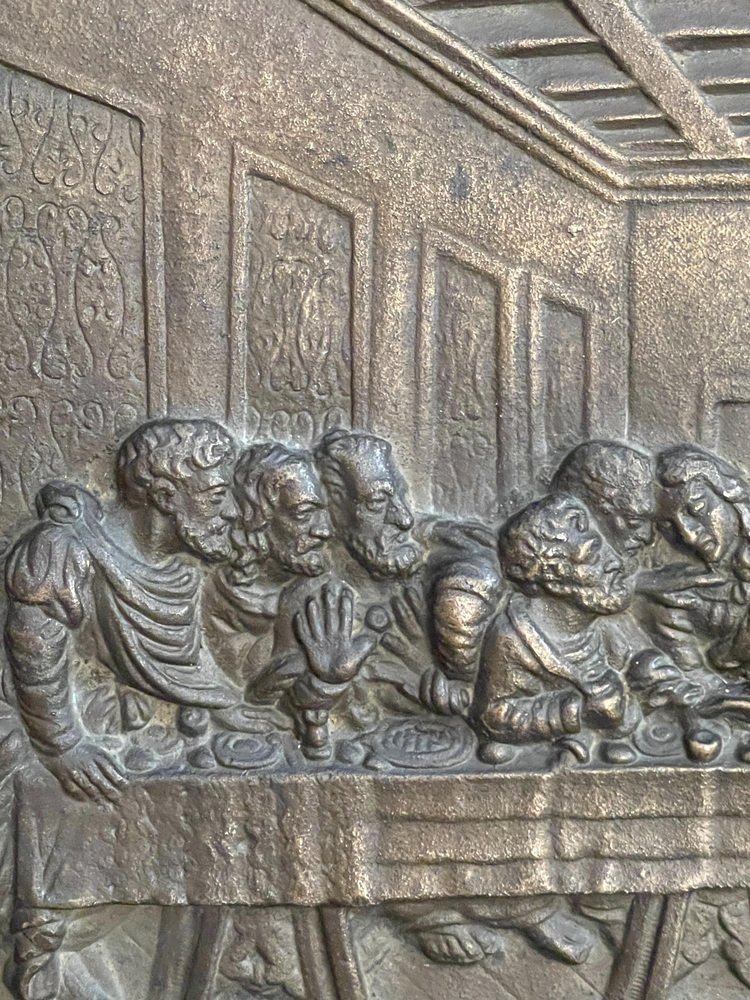 Bas-Relief Bronze Plaque of Last Supper, Late 19th Century for sale at ...