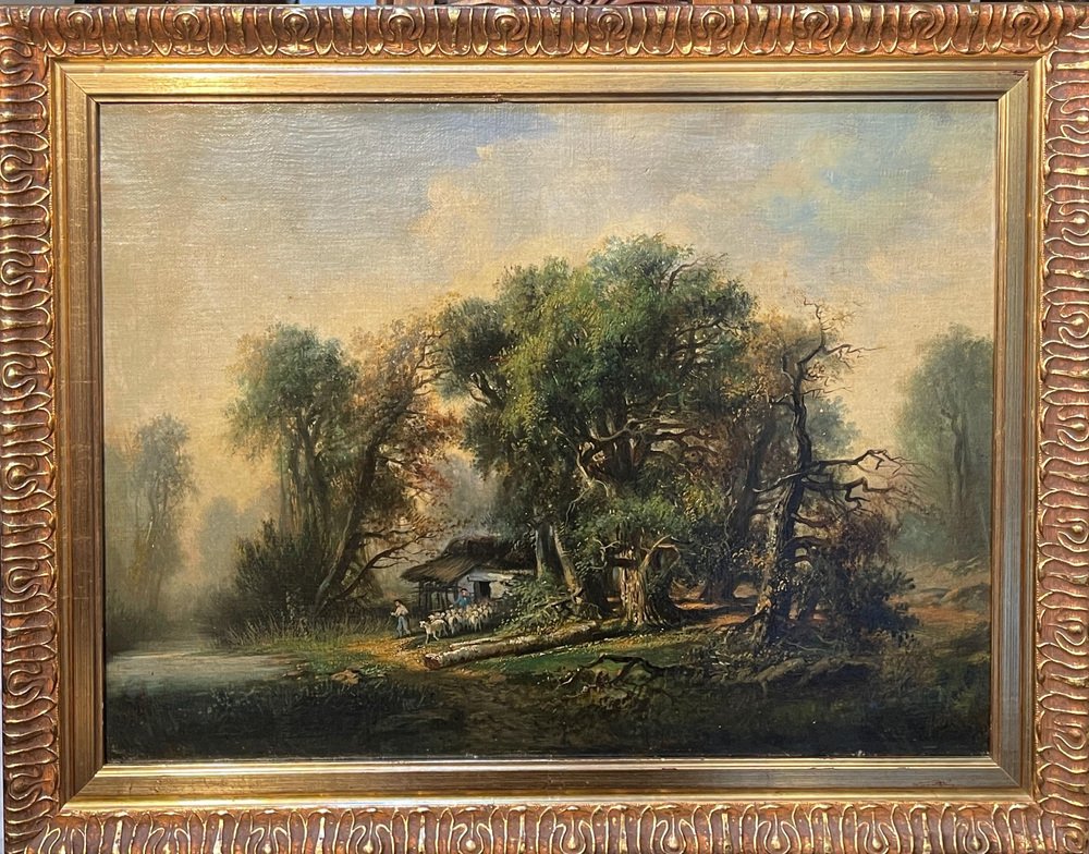 Alfred Williams, Woodland Landscape, 19th Century, Oil on Canvas ...