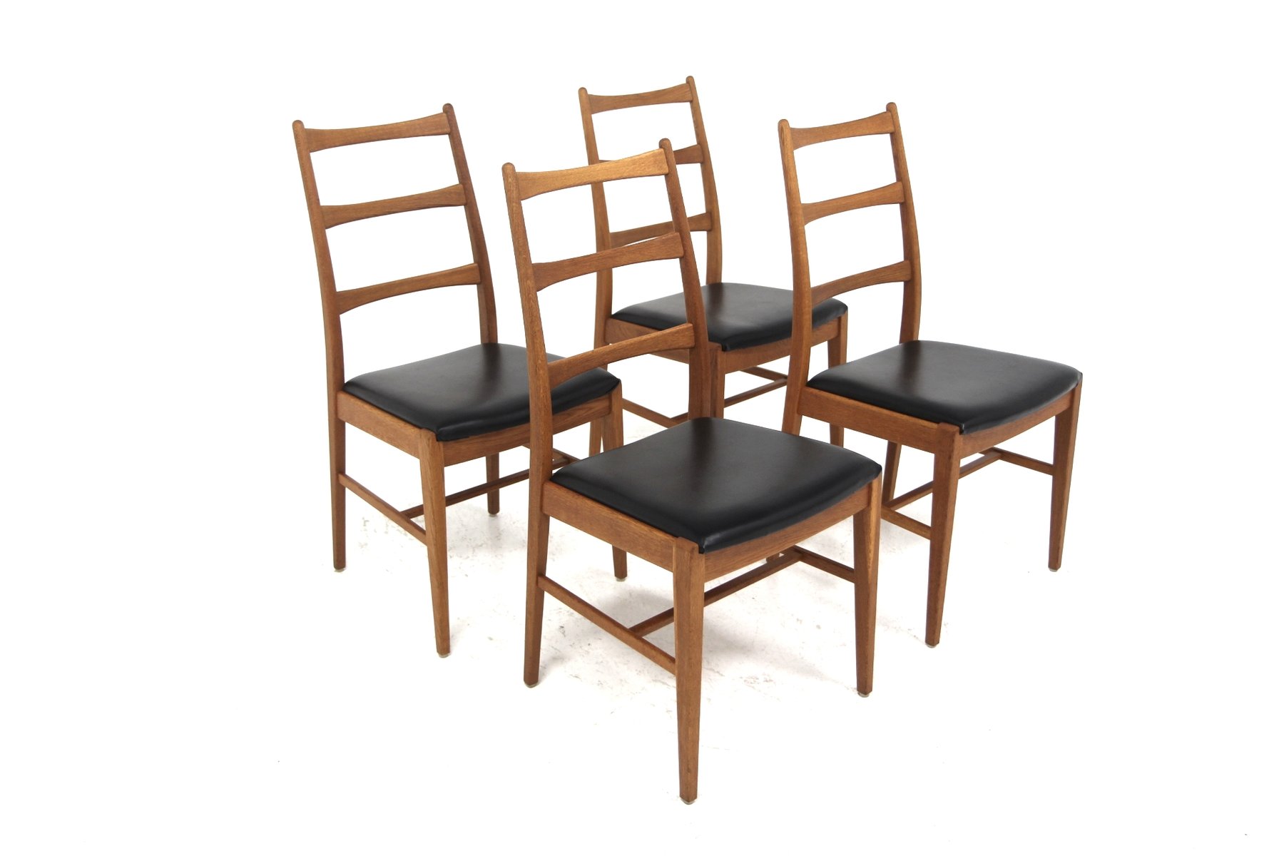 Scandinavian Oak Chairs, 1960, Set of 4 for sale at Pamono