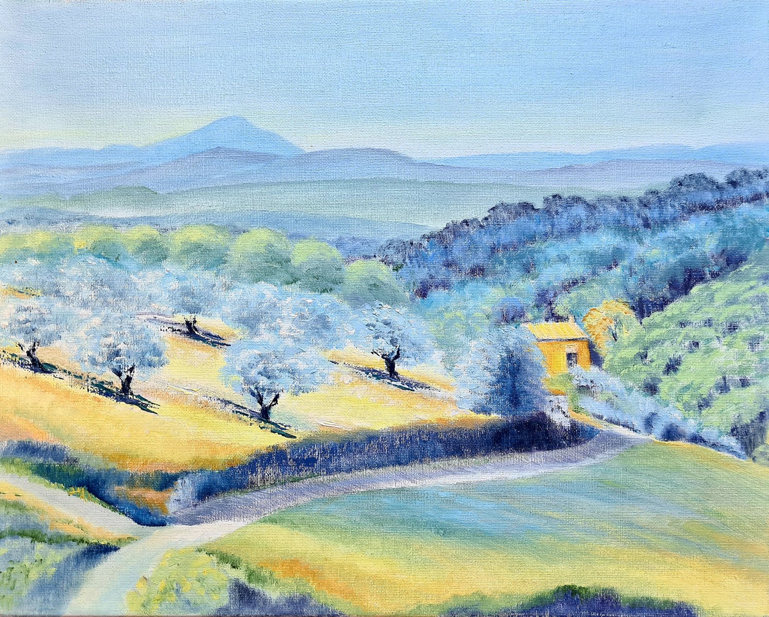 Isabelle Pardoe, The Olive Trees Landscape, 2000s, Oil on Canvas for ...