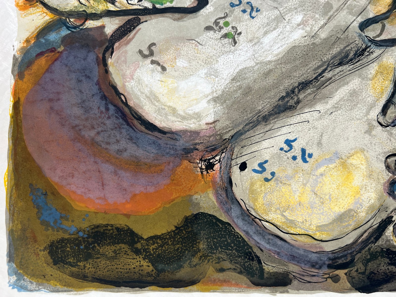 Marc Chagall, He wrote in the Tables the wordes of the covenant, even ...