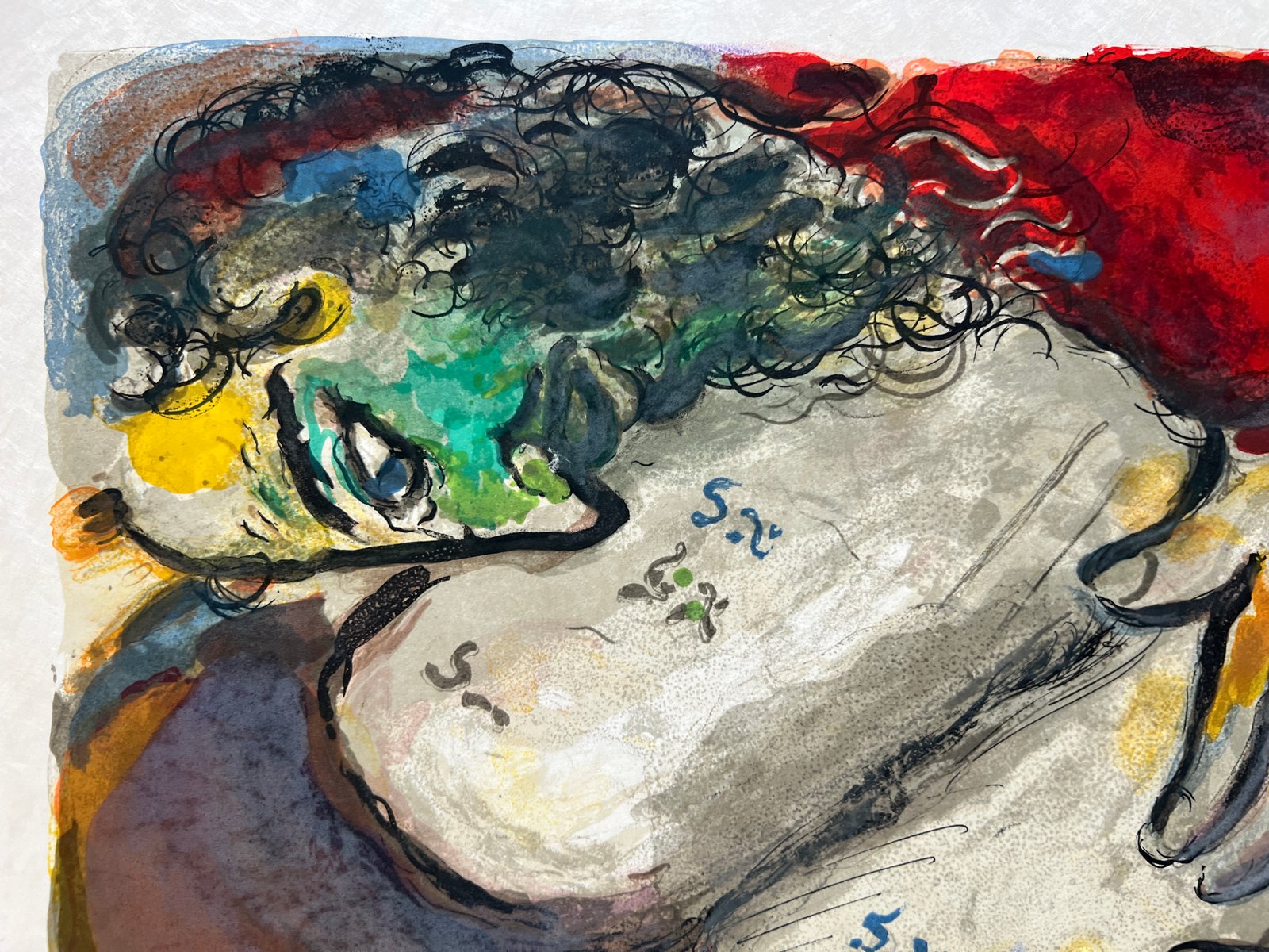 Marc Chagall, He wrote in the Tables the wordes of the covenant, even ...