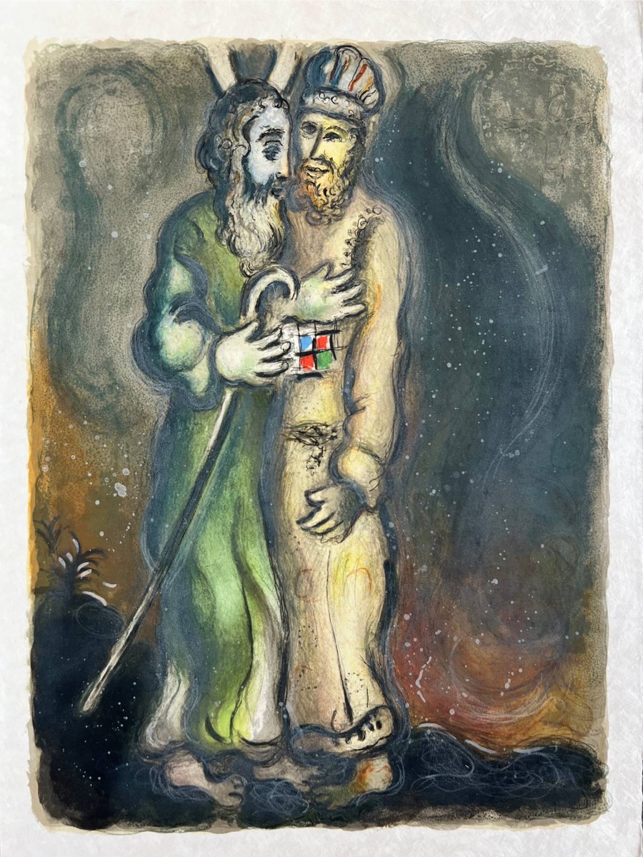 Marc Chagall, Then the Lorde sayde unto Aaron, 'Goe meete Moses in the ...