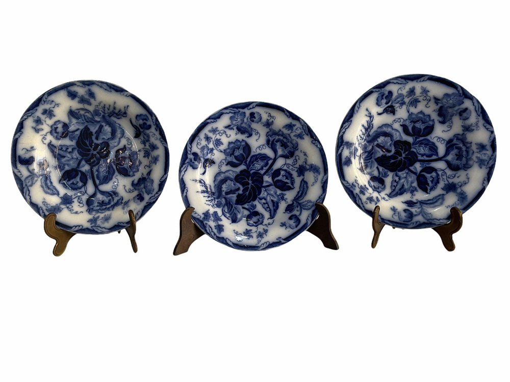 Victorian Porcelain Water Nymph Plates from Wedgwood, 1800, Set of 3 ...
