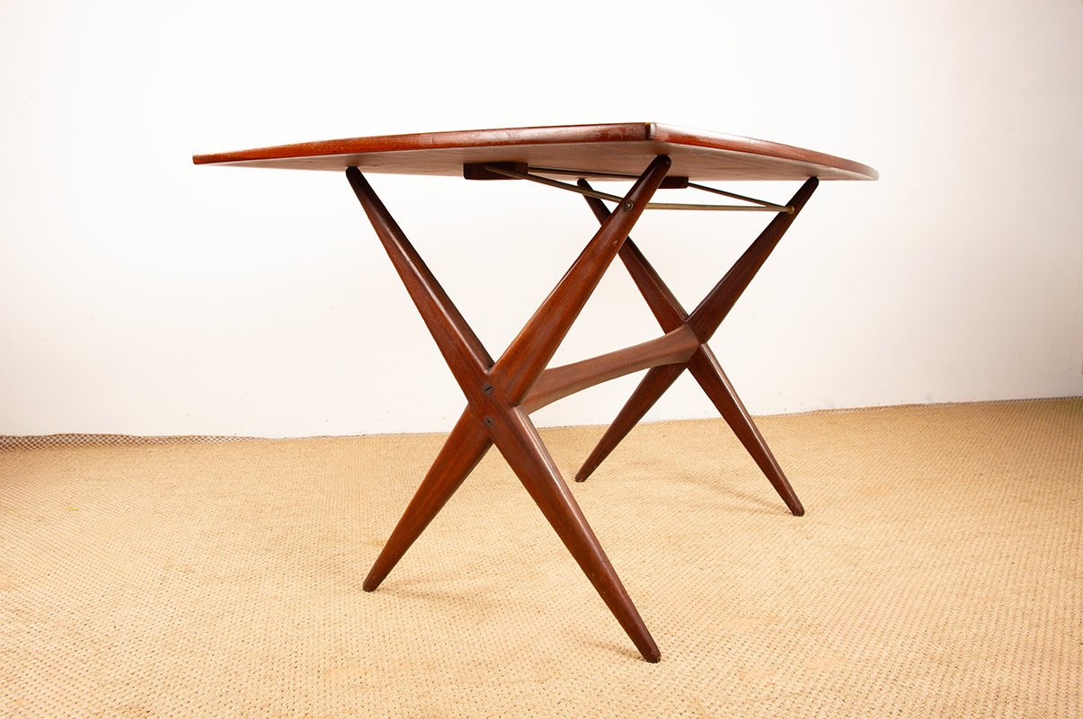Vintage Danish Teak High and Low Table, 1960s. for sale at Pamono