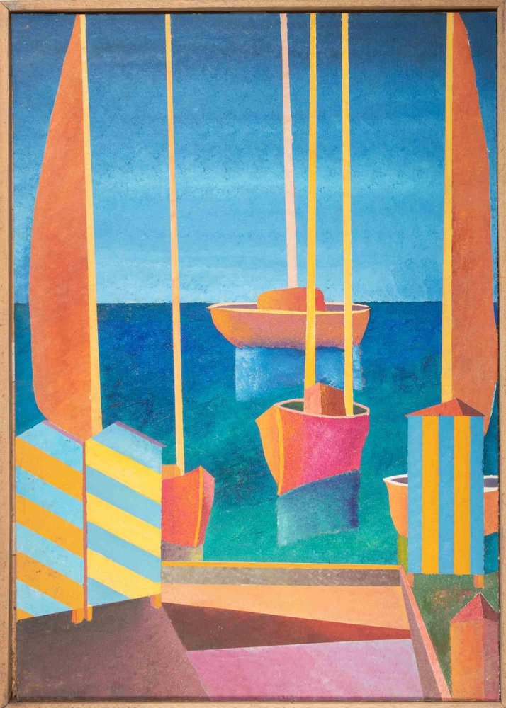 Massimo Sonnino, Marine, Oil Painting, 1998 for sale at Pamono