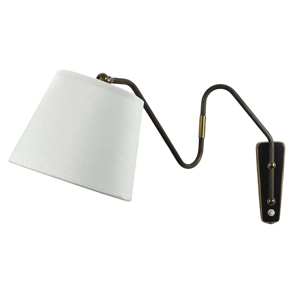 Bronzed Brass Articulating and Extendable Wall Light attributed to ...