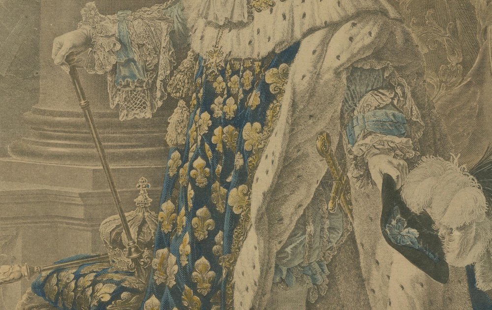Portrait of Louis XVI in Coronation Robes, 1790-1820, Engraving on ...