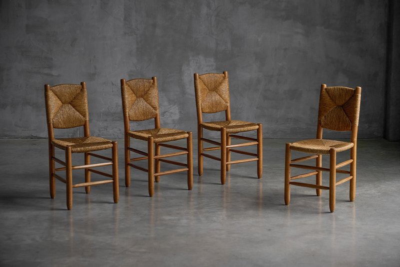 Bauche Dining Chair attributed to Charlotte Perriand for Steph Simon ...