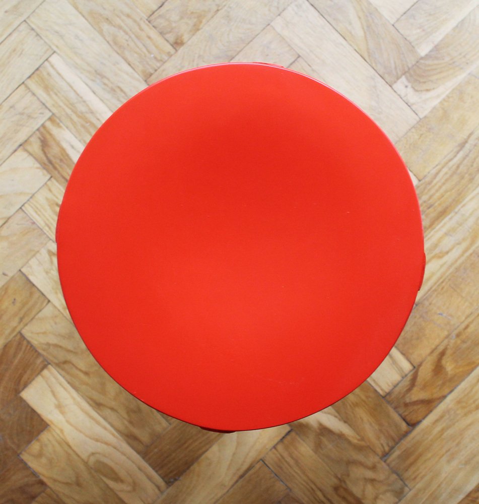 Modernist Red Stool, 1930s for sale at Pamono