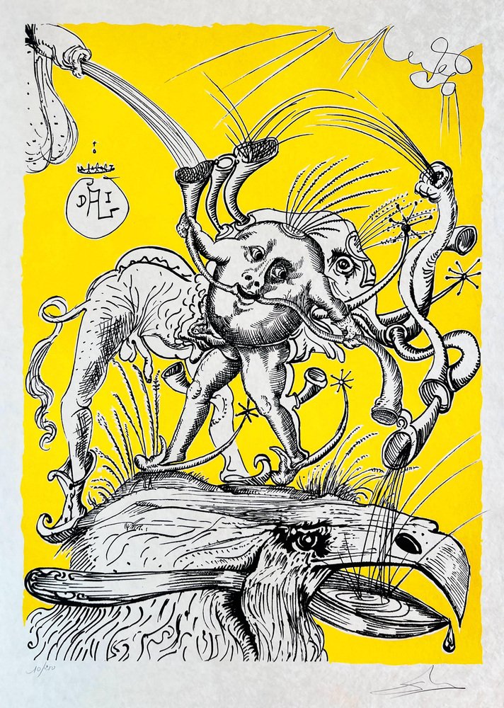 Salvador Dali, Les Songes Drôlatiques de Pantagruel, Planche II, 1973 ...