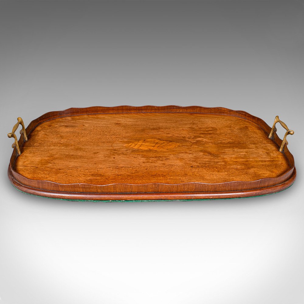 English Edwardian Afternoon Tea Tray in Walnut Satinwood, 1910 for sale ...