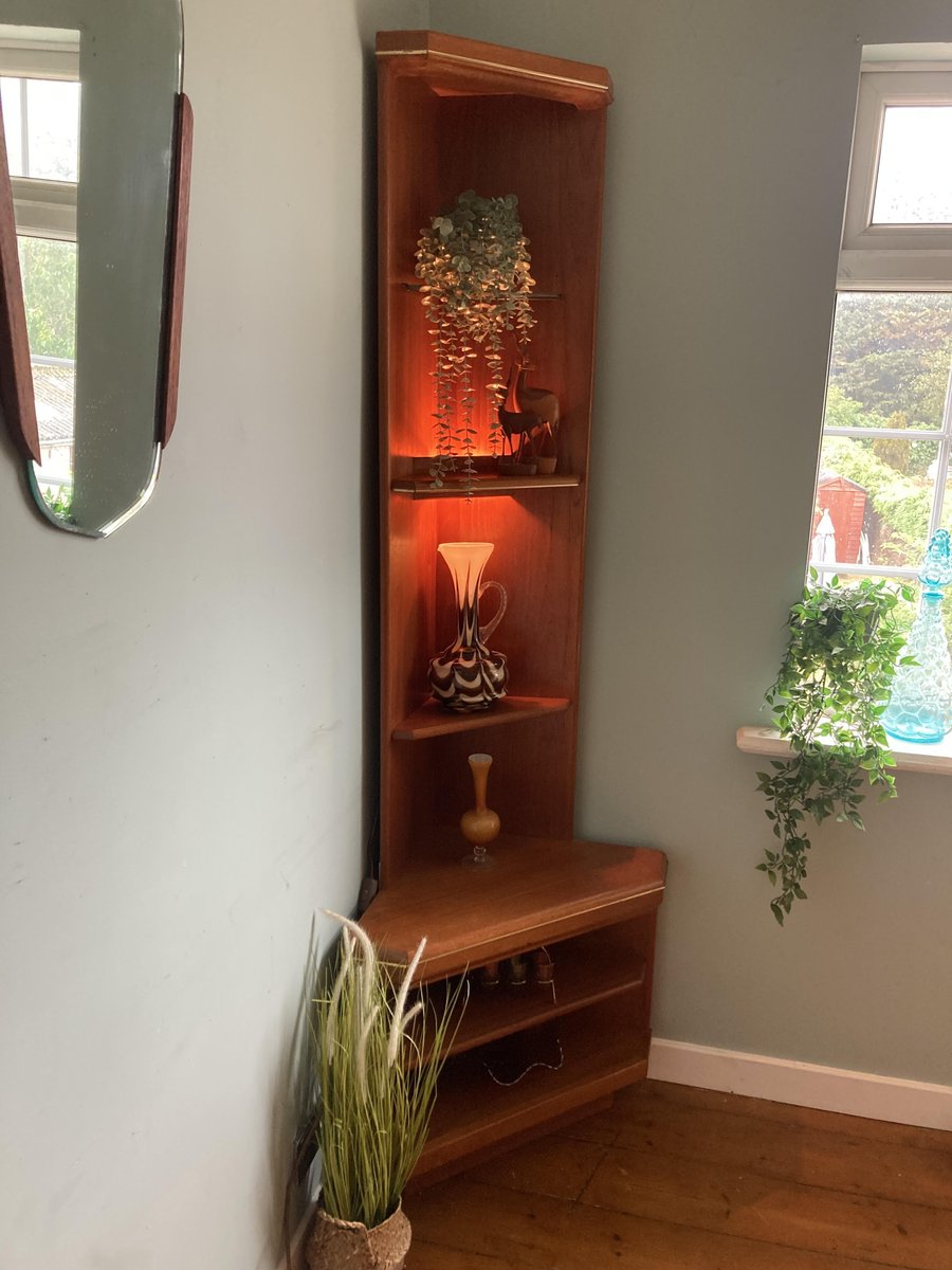 Vintage Teak Corner Display Unit from G-Plan, 1980s for sale at Pamono