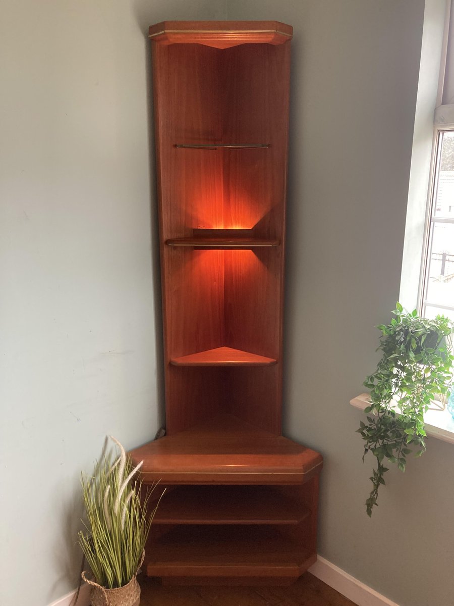 Vintage Teak Corner Display Unit from G-Plan, 1980s for sale at Pamono