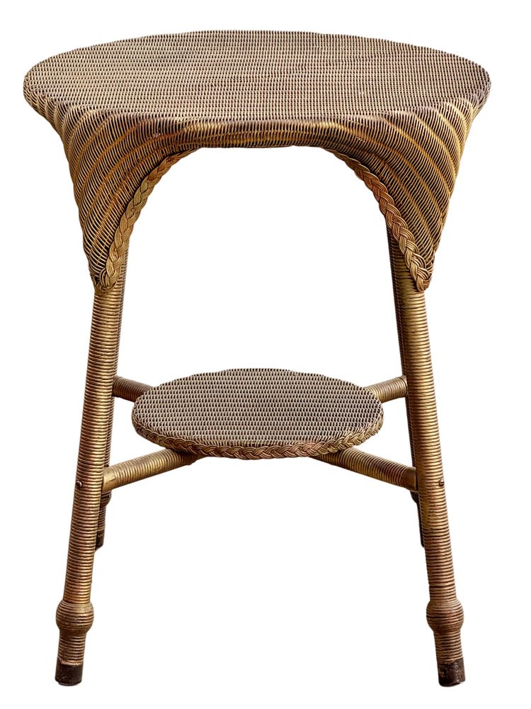English 2-Tier Occasional Table with Brass-Capped Feet attributed to ...