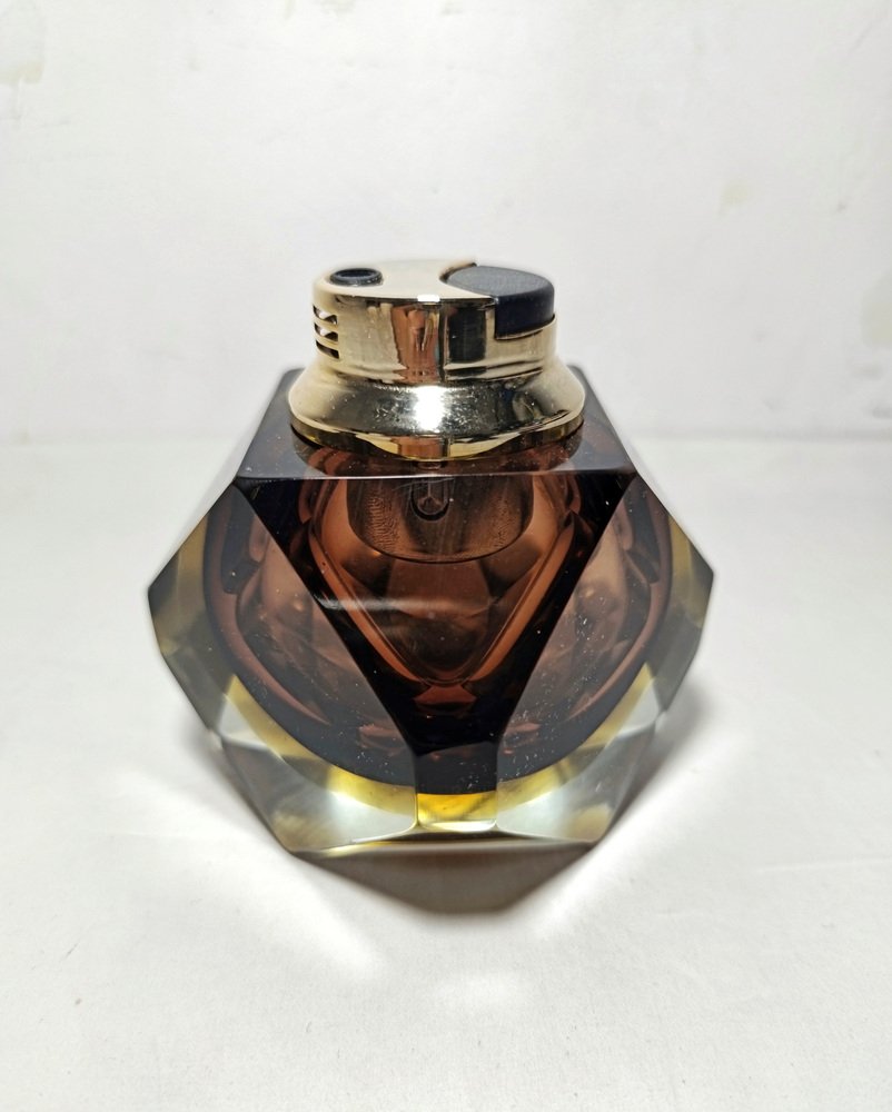 Italian Glass Table Lighter, 1970s for sale at Pamono