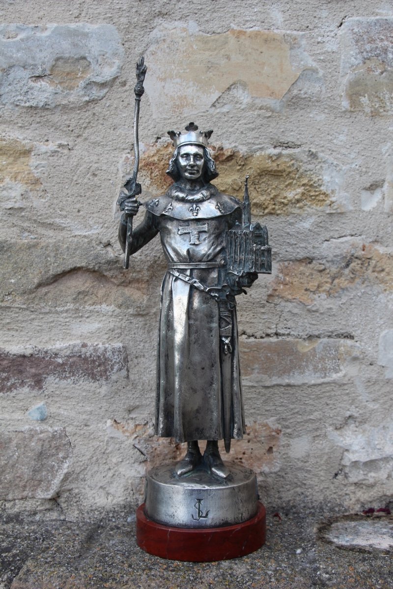 Emmanuel Fremiet, Saint Louis, 1800s, Bronze for sale at Pamono