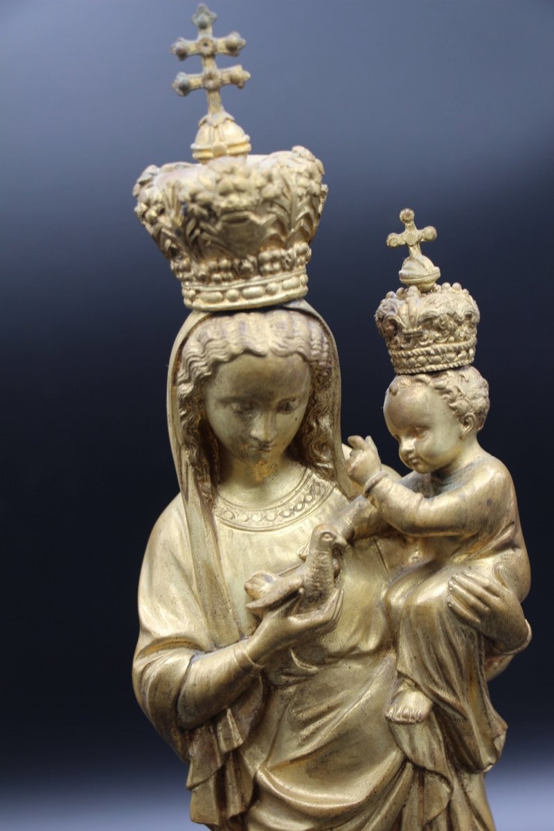 Statue of Our Lady of Sion, 1800s, Bronze for sale at Pamono