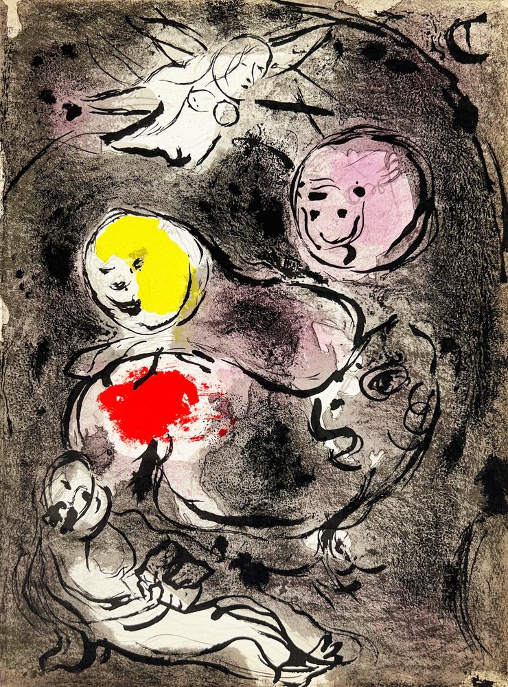Marc Chagall, Il profeta Daniele nella fossa dei leoni, 1956 ...