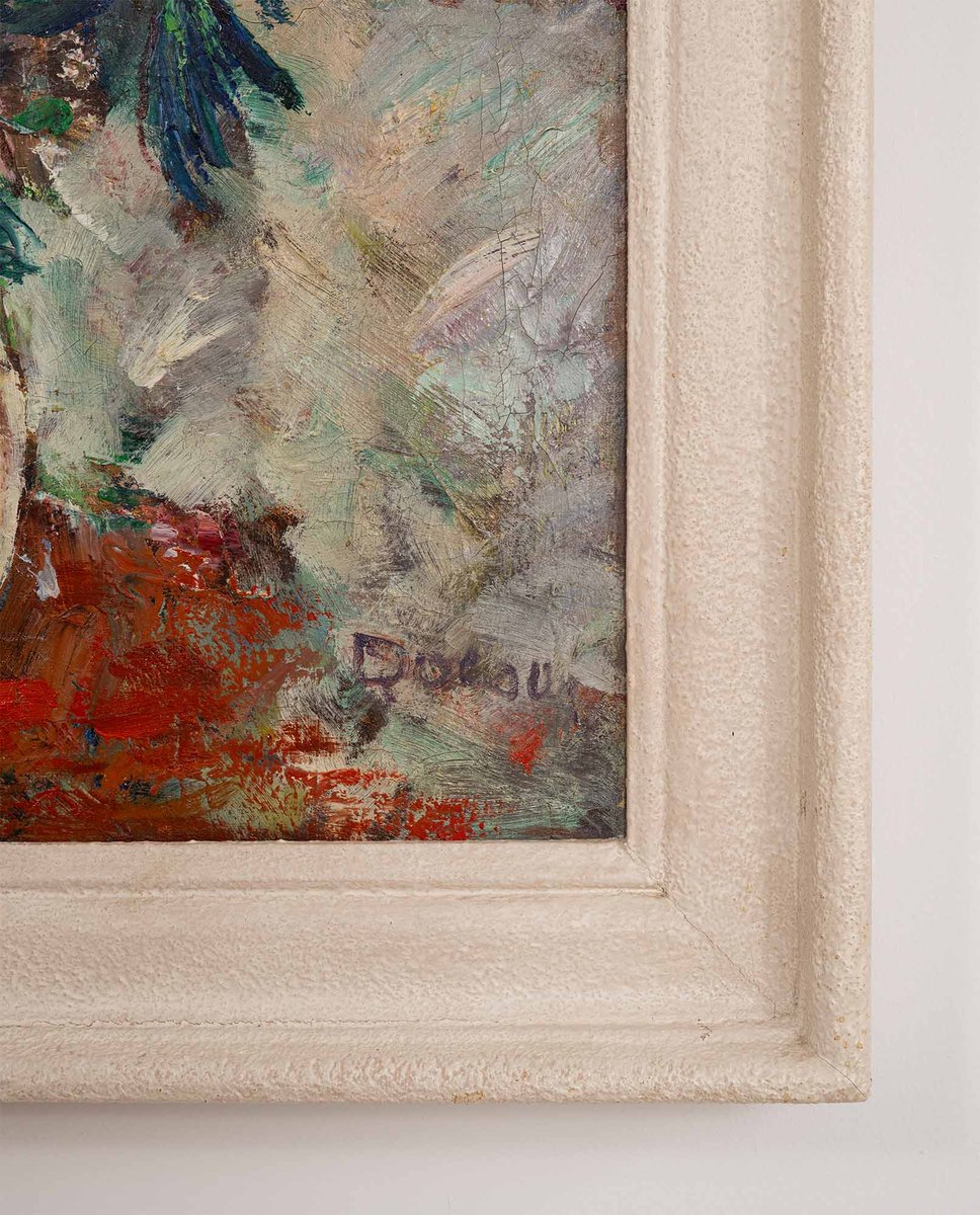 Jacobus Doeser, Flower Still Life, 1950s, Oil on Canvas for sale at Pamono