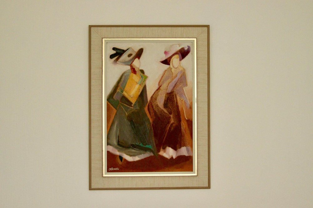 Carl Magnus Franklin, Two Women, 1960s, Oil on Panel, Framed for sale ...