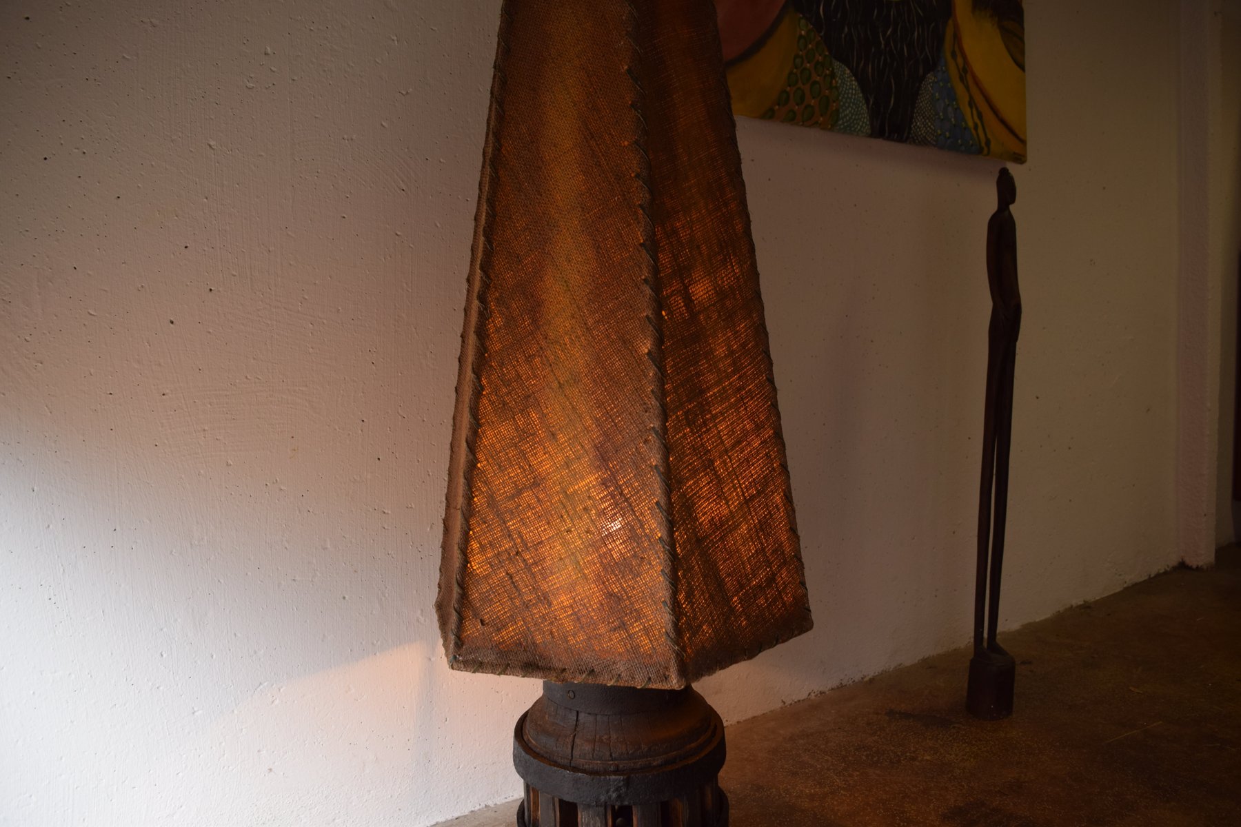 Vintage Rustic Floor Lamp, 1930s for sale at Pamono