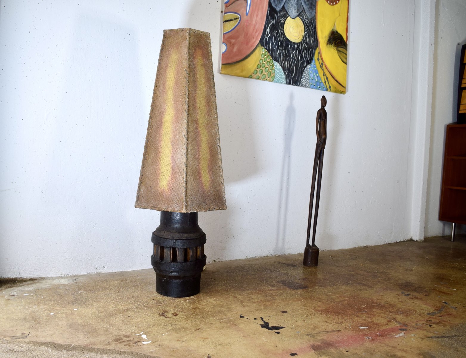 Vintage Rustic Floor Lamp, 1930s for sale at Pamono