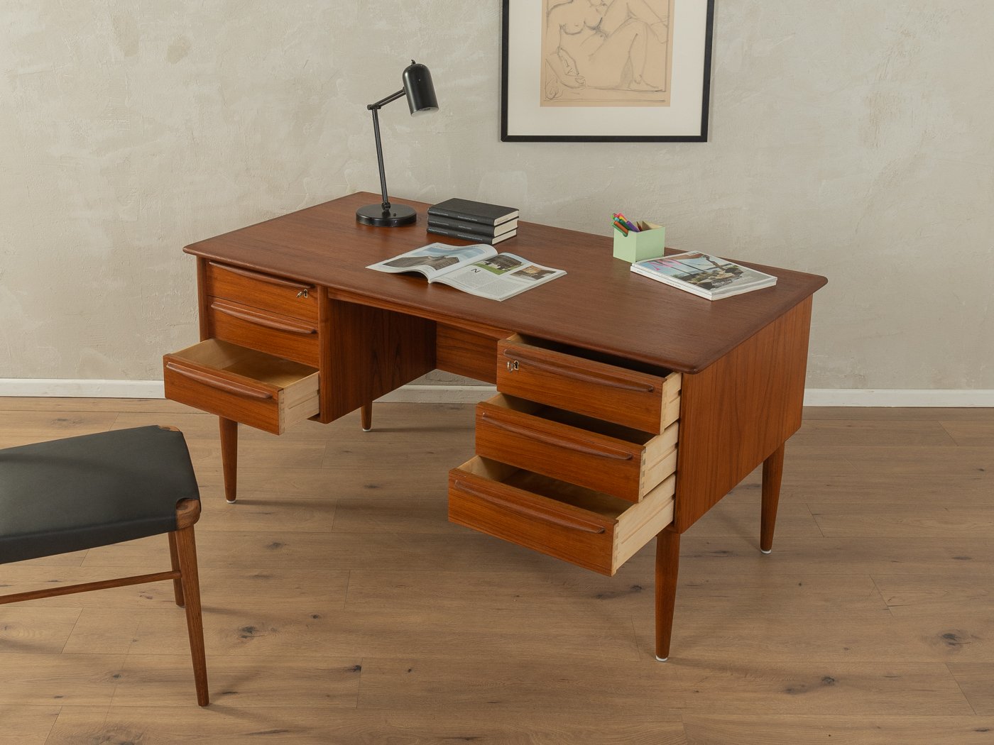 Freestanding Desk from Svend Åge Madsen, 1960s for sale at Pamono