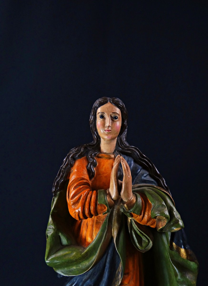 Large Statue of the Virgin of the Immaculate Conception, Late 19th ...